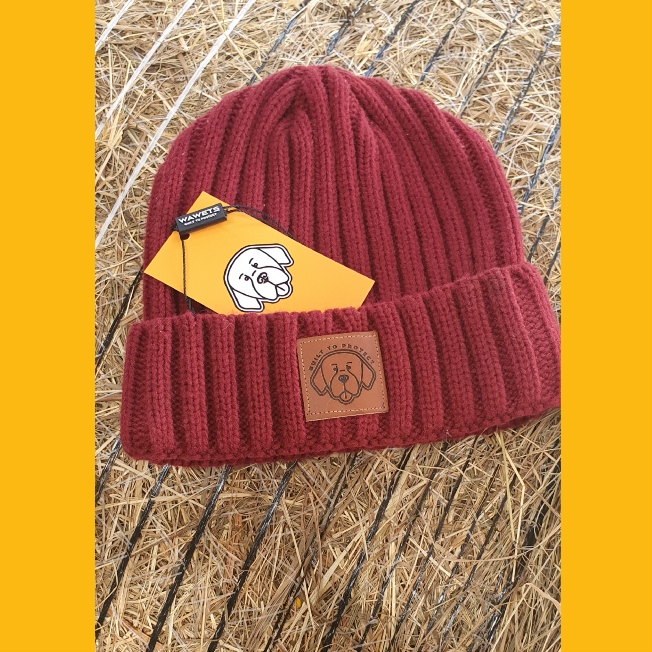 WAWETS Wooly Beenie Hat - Red